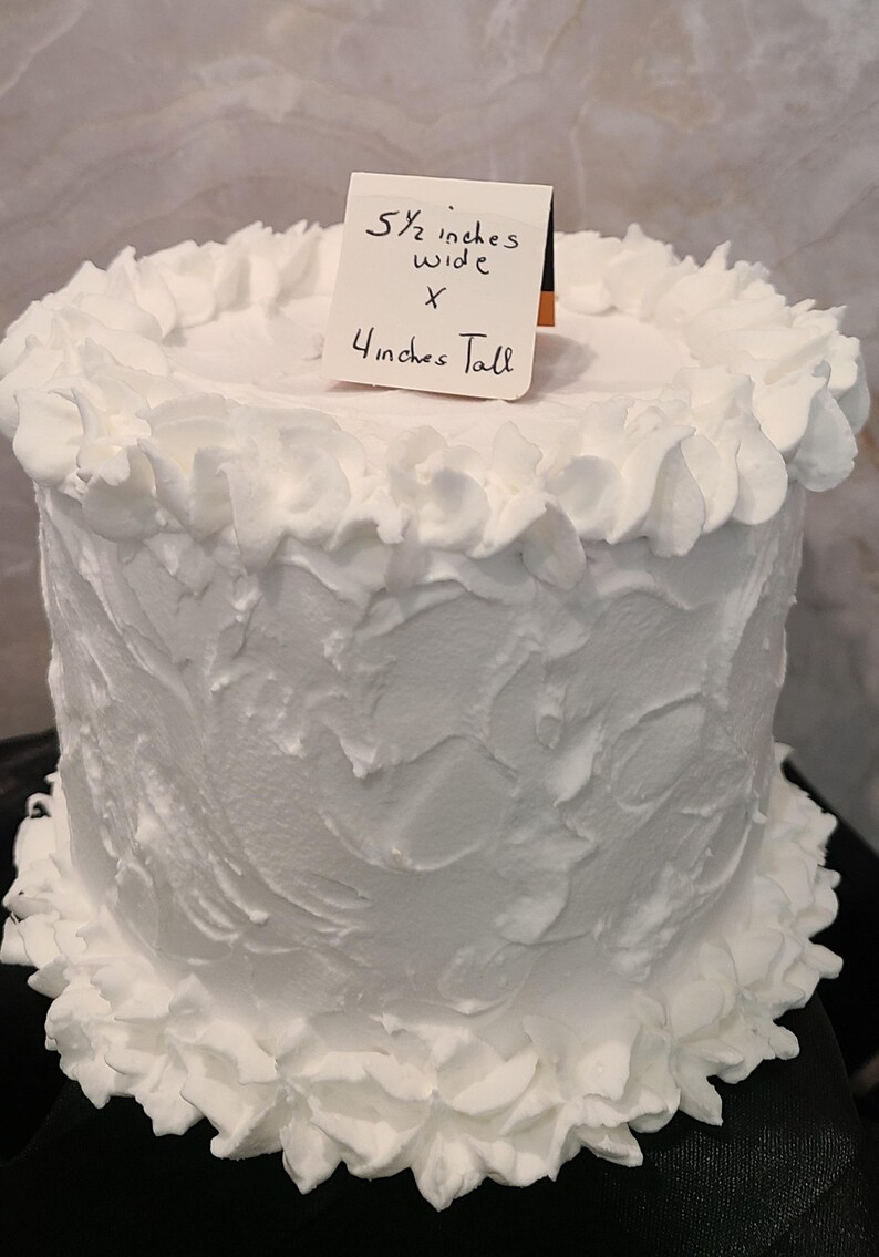 Fake White Wedding Cake Fake White Cake Fake Engagement Cake Wedding ...
