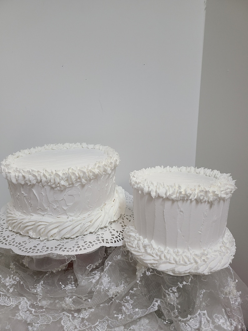 Fake White Wedding Cake Fake White Cake Fake Engagement Cake Wedding ...