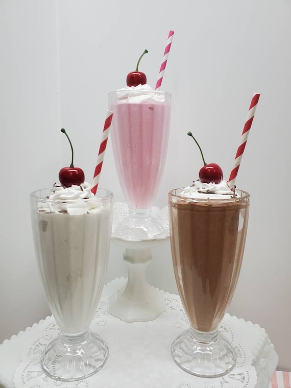 Fake Chocolate Milkshake Fake Strawberry Milkshake Fake - Etsy