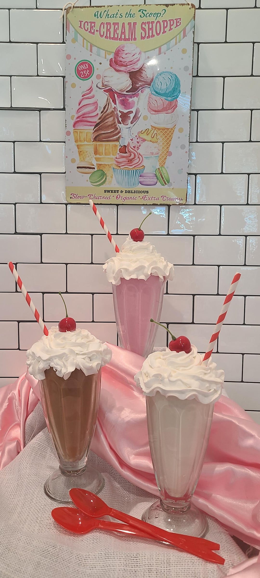 Fake Vintage Milkshake \ Car Hop Milkshake \fake Malt \ Retro Diner ...