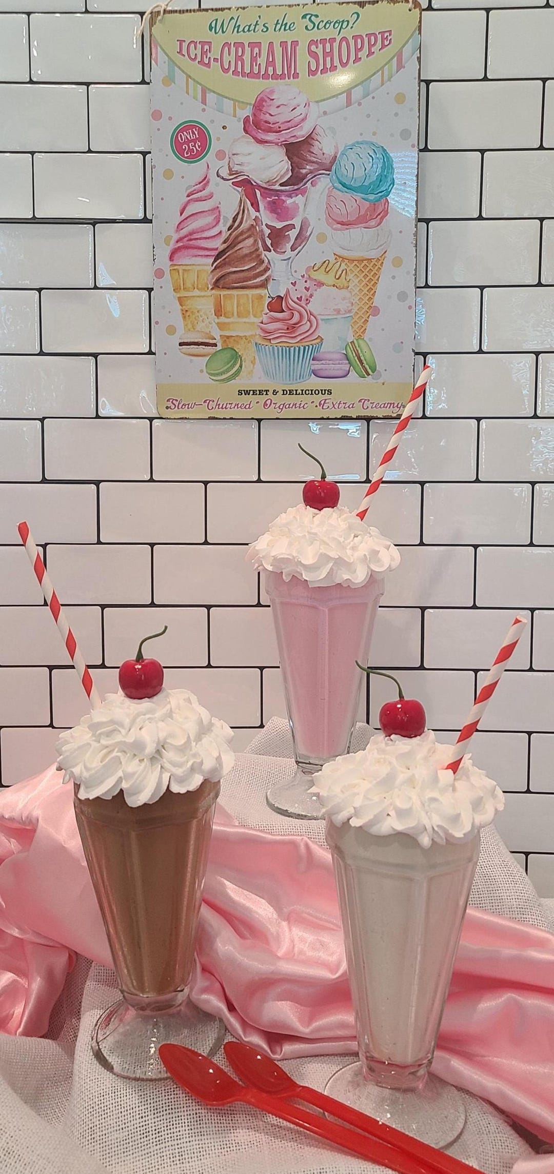 Fake Vintage Milkshake \ Car Hop Milkshake \fake Malt \ Retro Diner ...