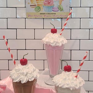 Fake Vintage Milkshake \ Car Hop Milkshake \fake Malt \ Retro Diner ...