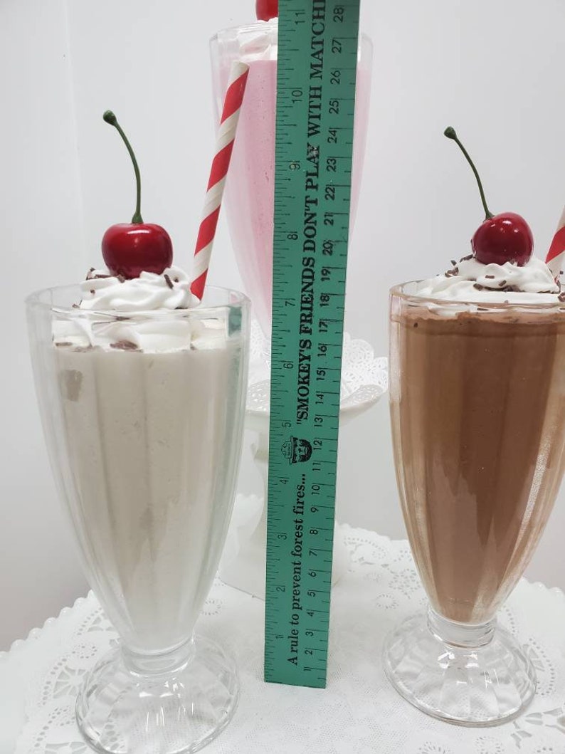 Fake Chocolate Milkshake Fake Strawberry Milkshake Fake Vanilla ...