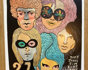 27 Club Art Print - Etsy