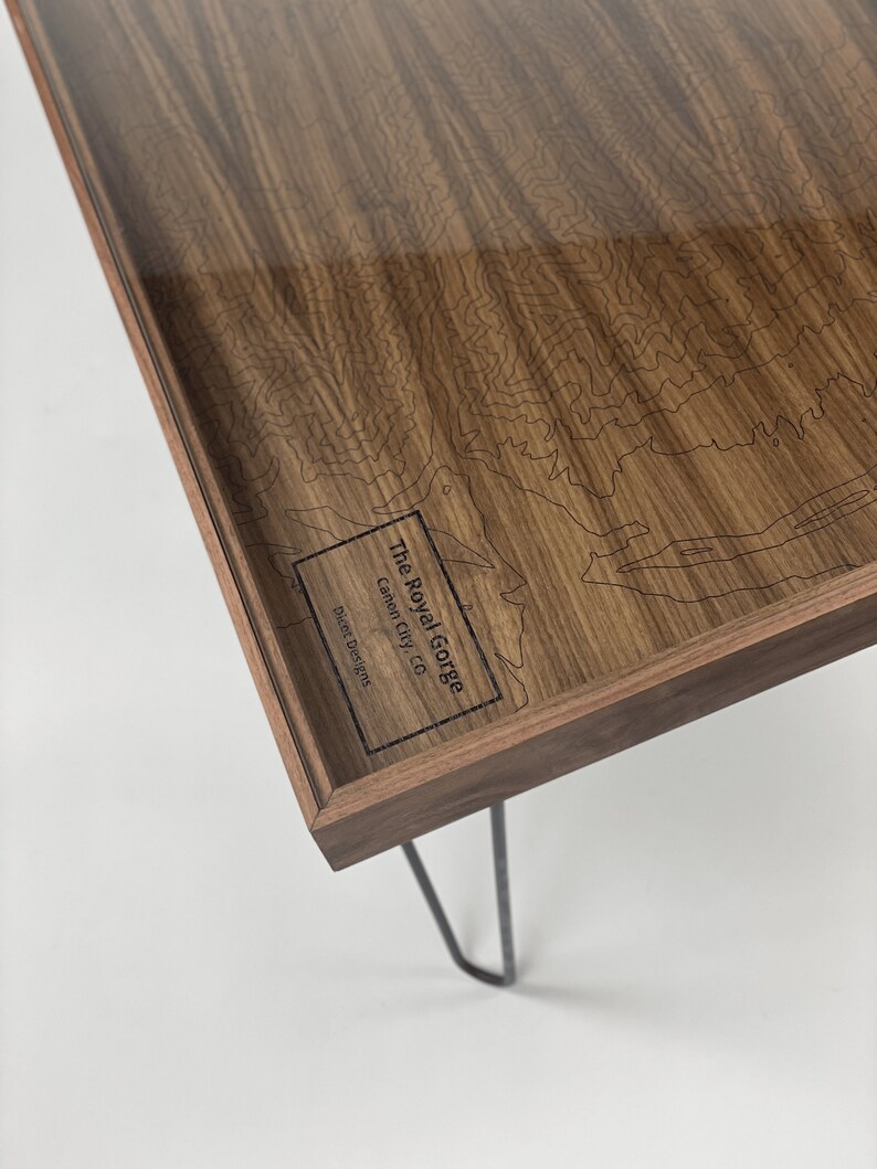 CUSTOM LOCATION Topo Coffee Table - Etsy