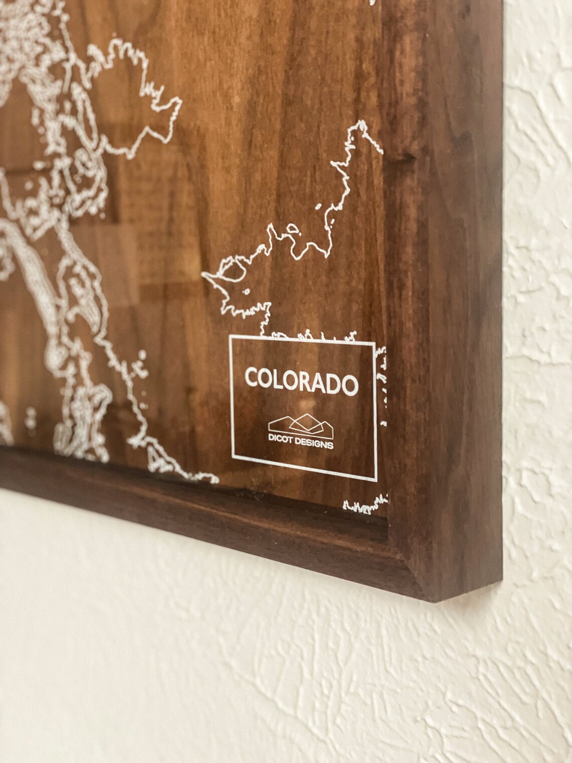 CUSTOM MAP Topo Wall Art - Etsy