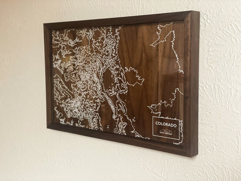CUSTOM MAP Topo Wall Art - Etsy