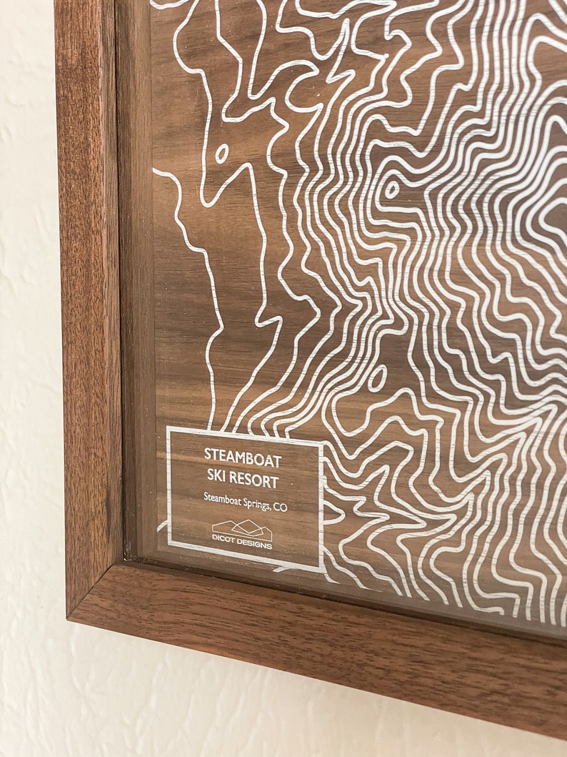 Steamboat Ski Resort Topo Wall Art - Etsy
