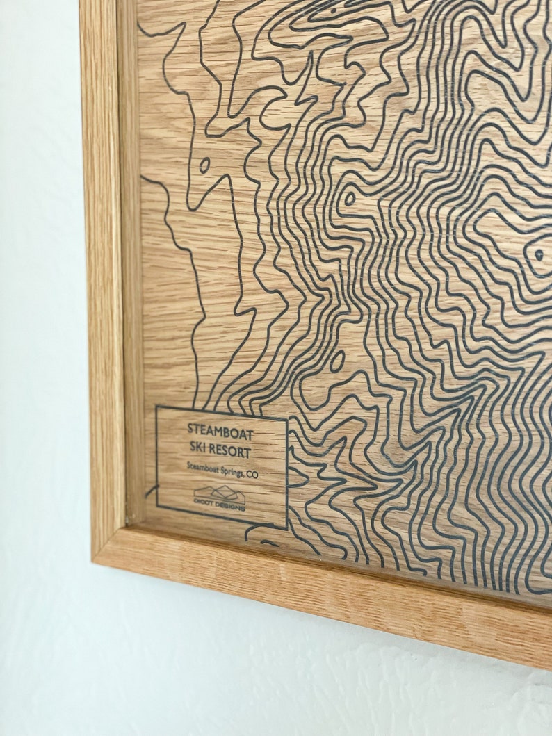 Steamboat Ski Resort Topo Wall Art - Etsy