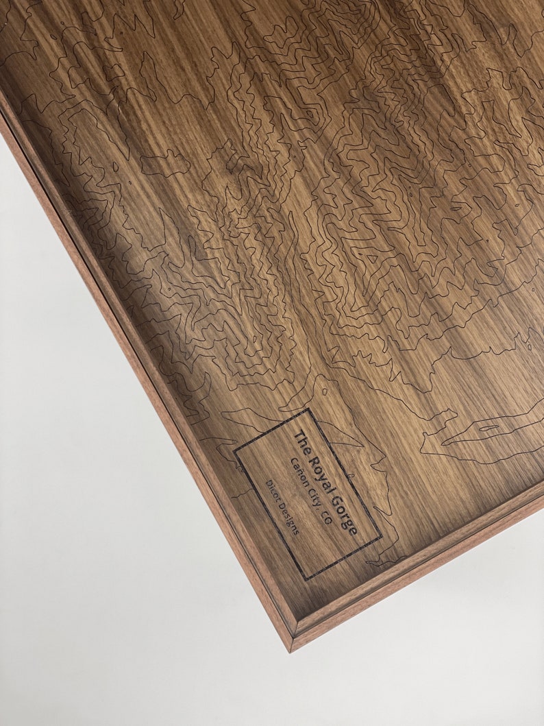 CUSTOM LOCATION Topo Coffee Table - Etsy