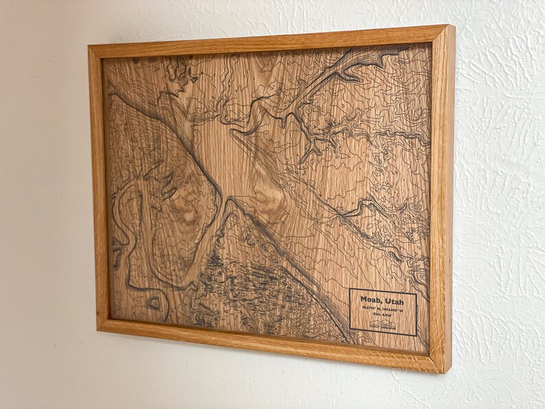 CUSTOM MAP Topo Wall Art - Etsy