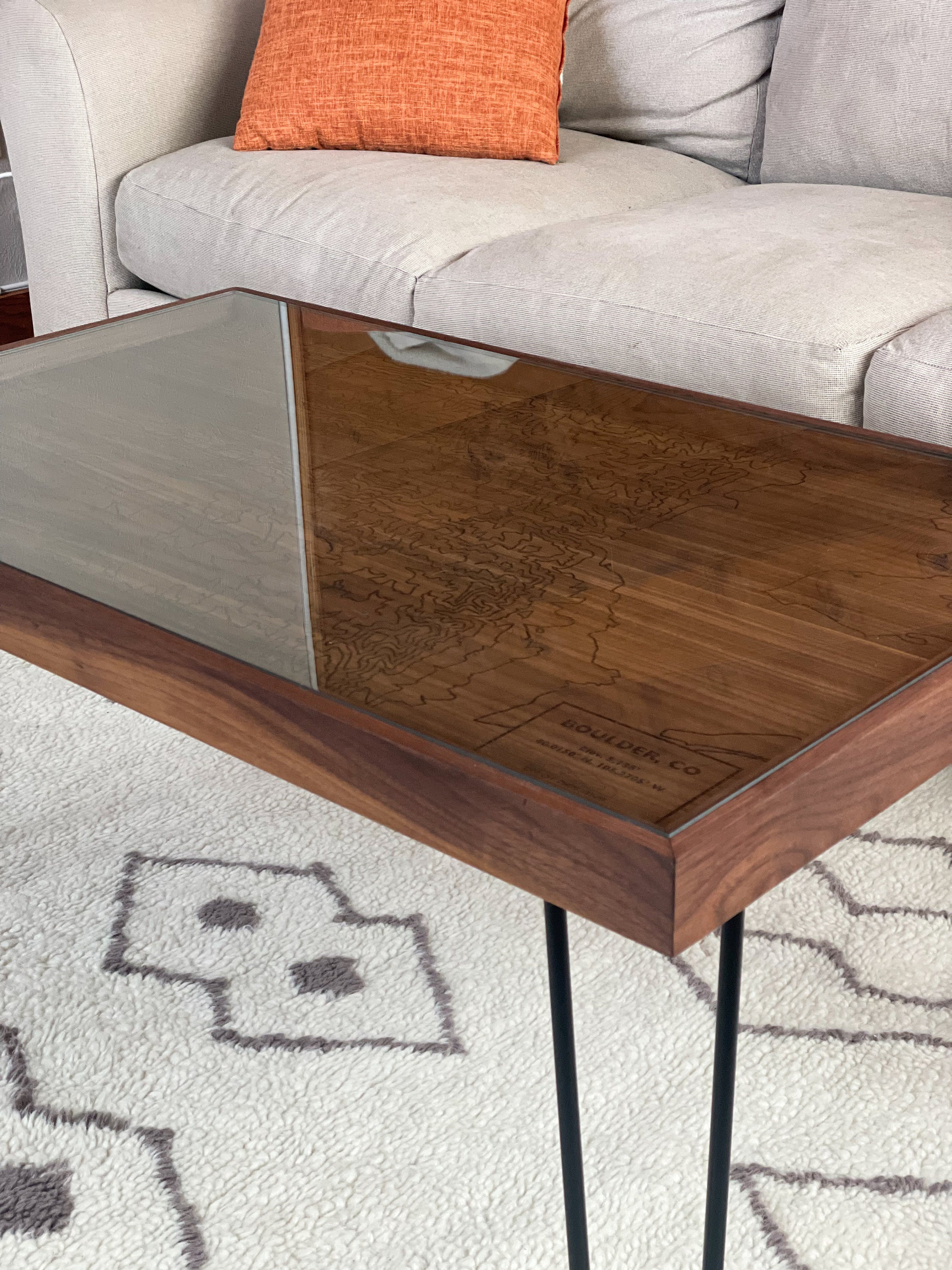 CUSTOM LOCATION Topo Coffee Table - Etsy