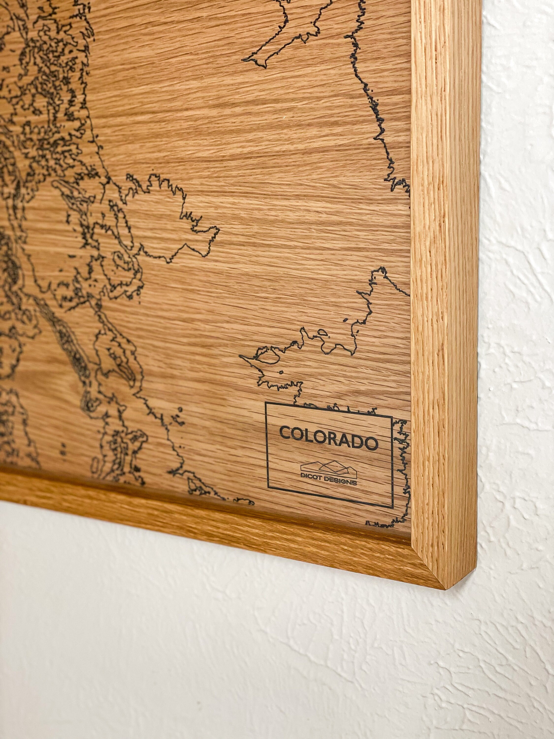 Colorado Topo Wall Art - Etsy