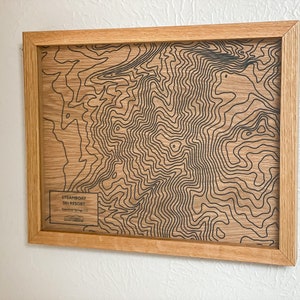 CUSTOM MAP Topo Wall Art - Etsy