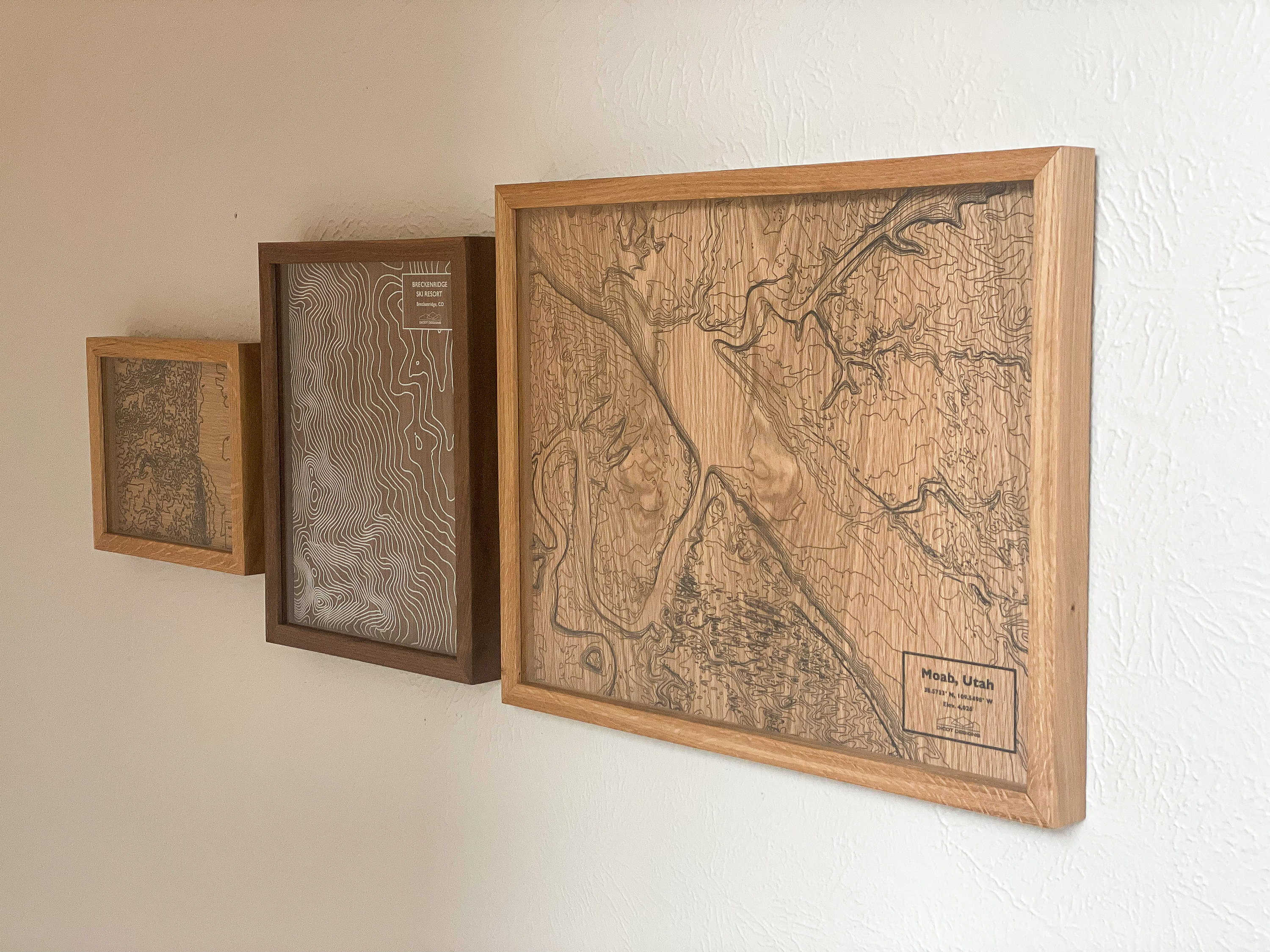 CUSTOM MAP Topo Wall Art - Etsy