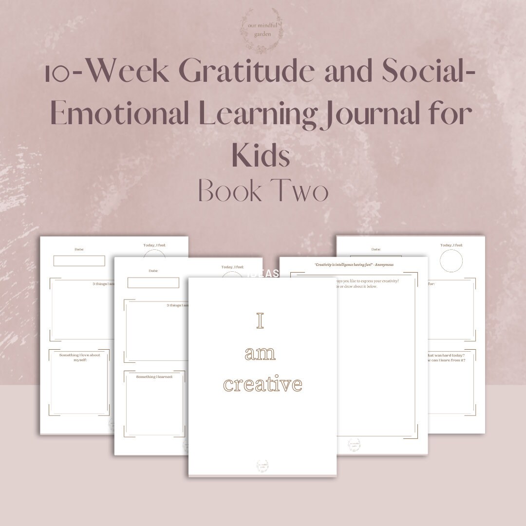 10 Week Kids Gratitude and Social-emotional Learning Journal - Etsy