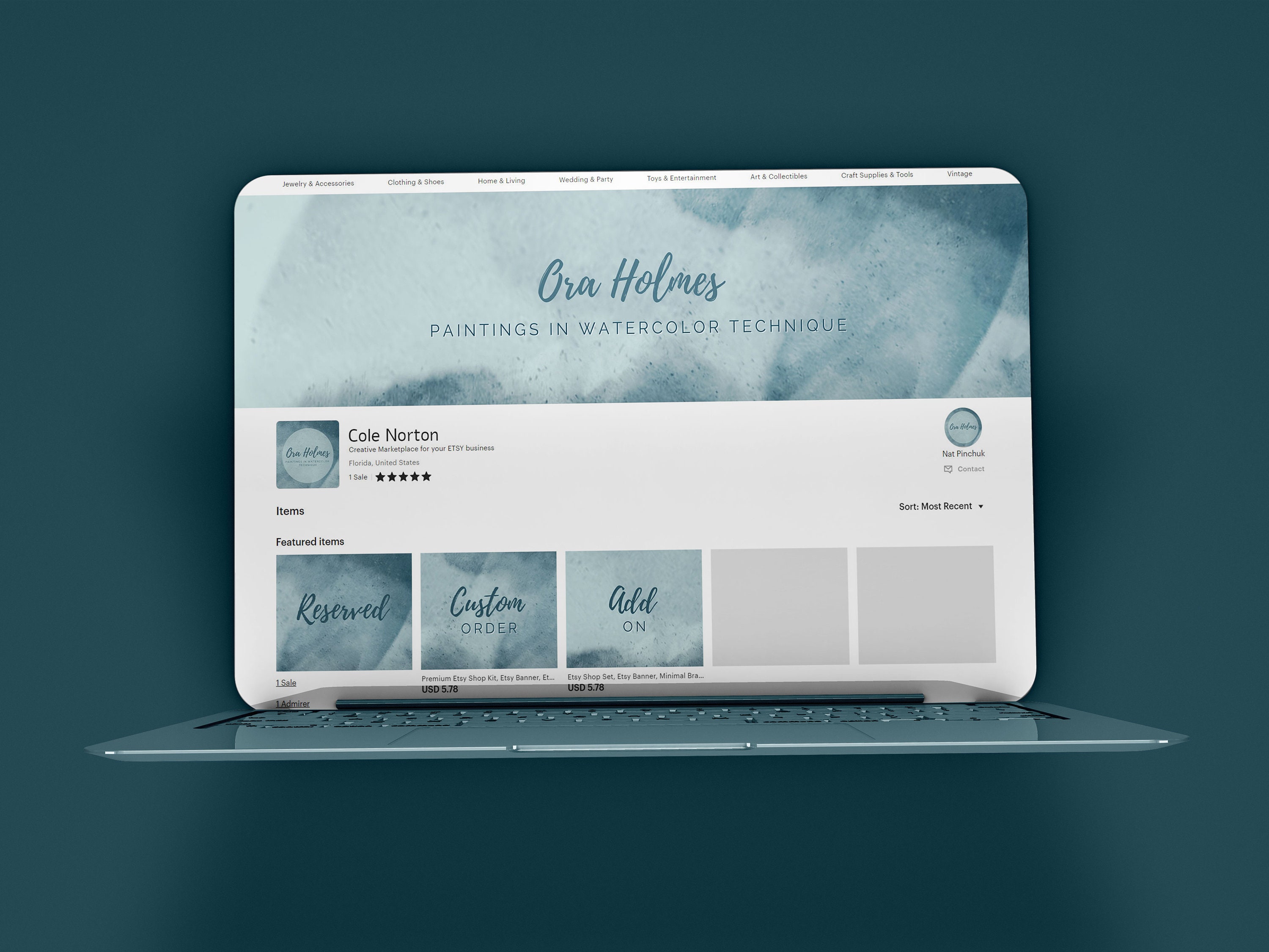 Etsy Shop Set Etsy Banner Canva Template Etsy Banner Package Modern