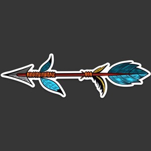 Arrow Die Cut Vinyl Sticker Waterproof Sticker - Etsy