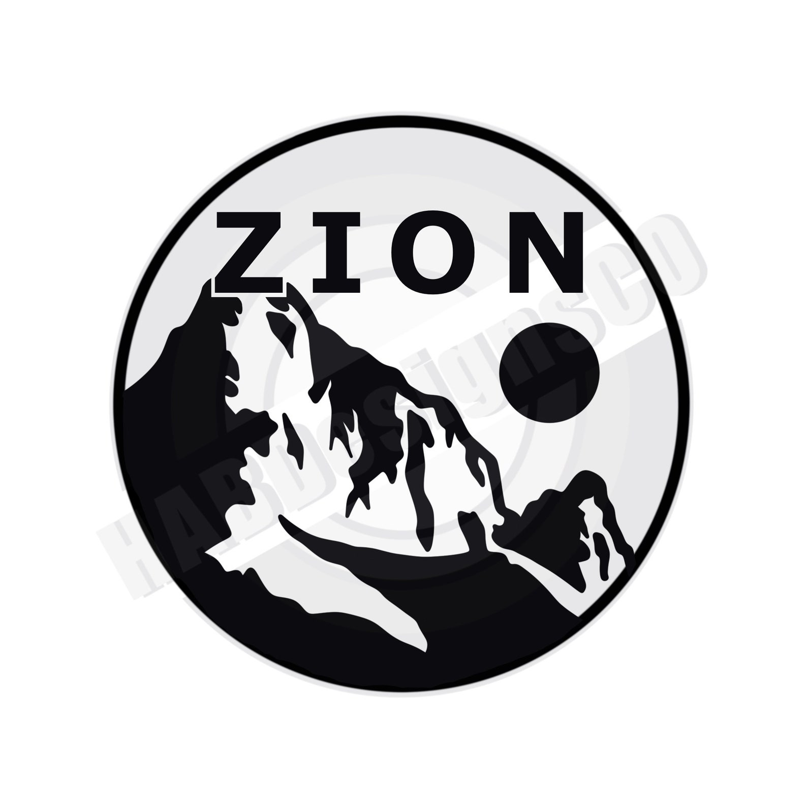 Zion National Park Die Cut Vinyl Decal - Etsy