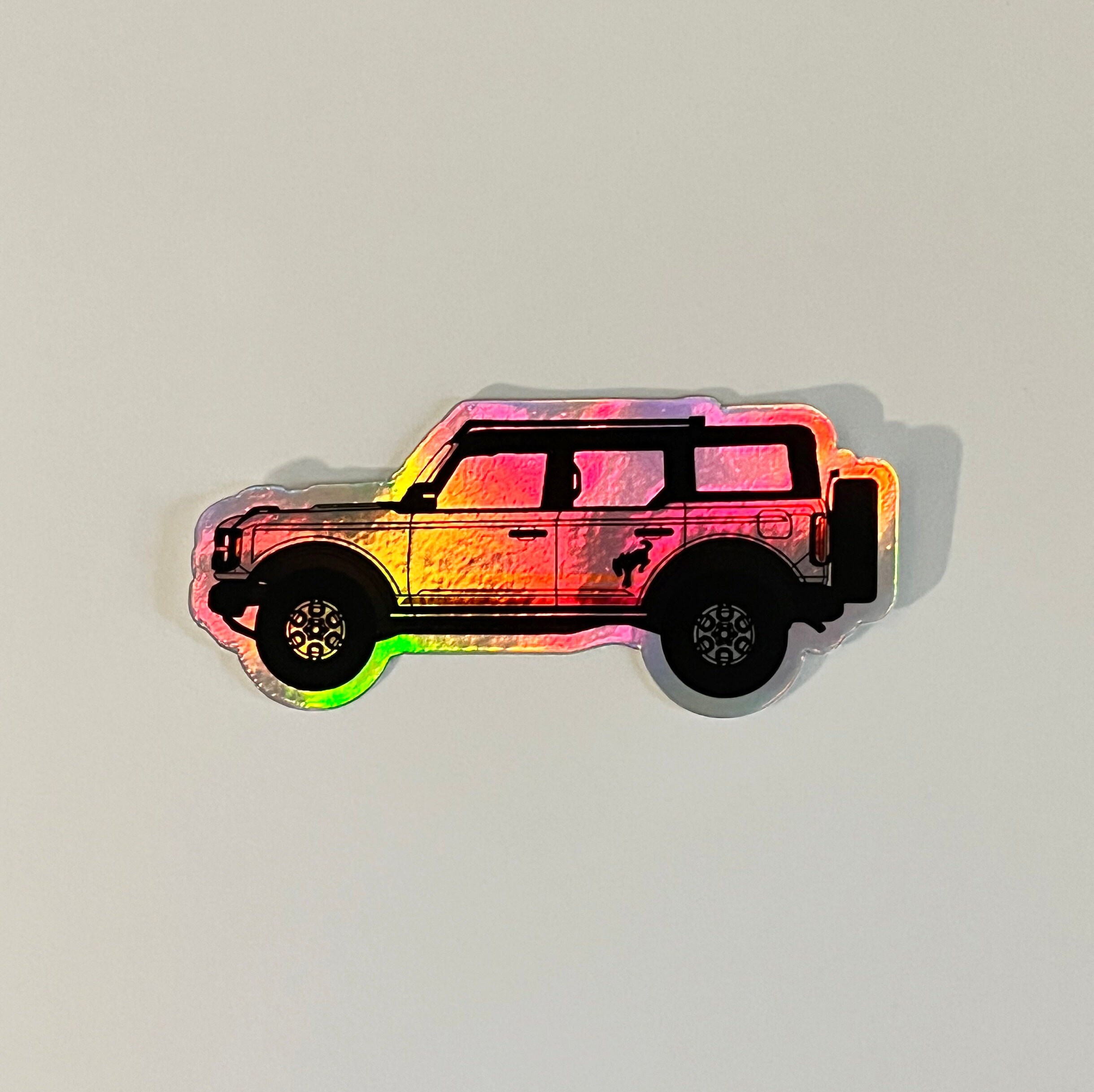 Holographic Ford Bronco Vinyl Sticker Waterproof Sticker - Etsy