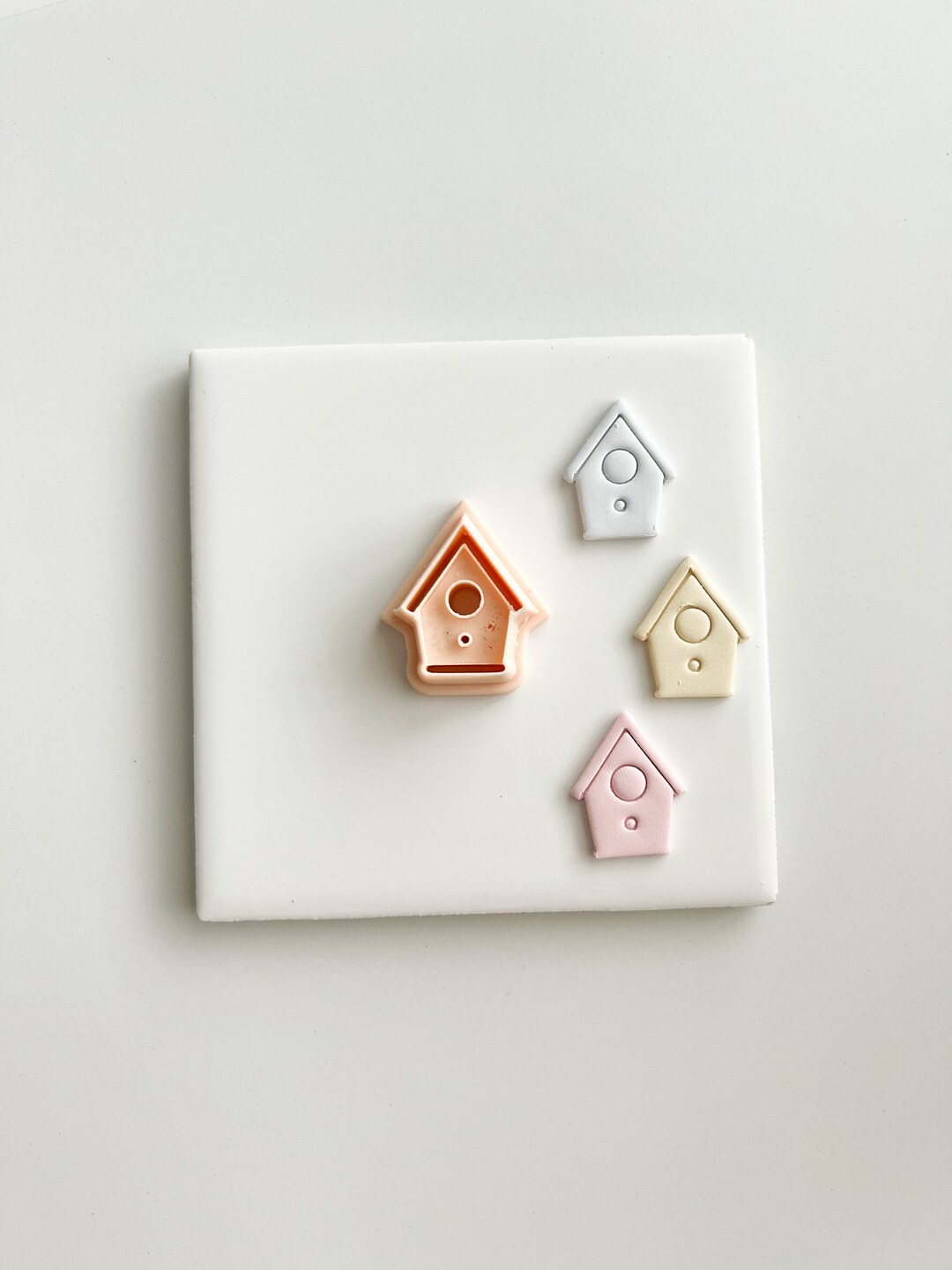 Birdhouse Spring Clay Cutter Embossed Spring Polymer Clay Cutter Garden ...