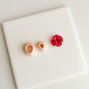 Poppy Flower Petal Set Micro Cutter Cottage Core Embossed Tapered ...