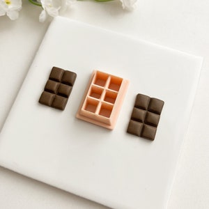 Chocolate Piece Cutter Candy Bar Cutter Embossed Valentines Day Polymer ...