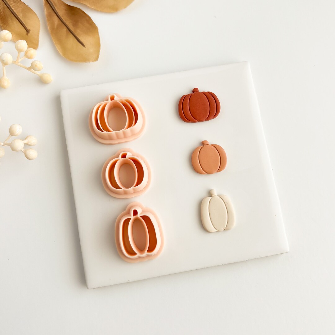 Pumpkin Trio Pumpkin Clay Cutter Halloween Clay Cutter Fall Clay Cutter ...