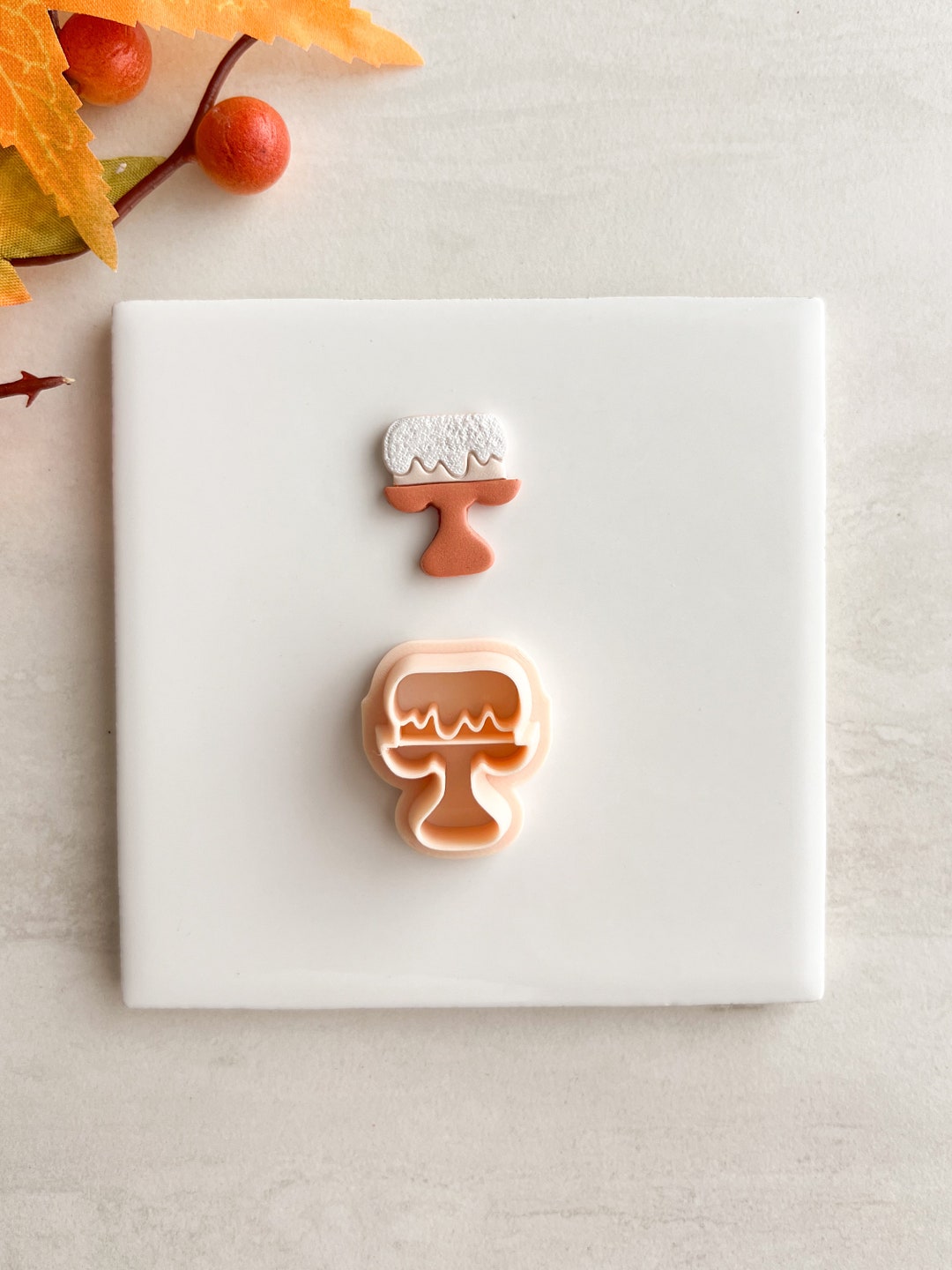 Cake Stand Embossed Breakfast Food Pastry Clay Cutter - Etsy