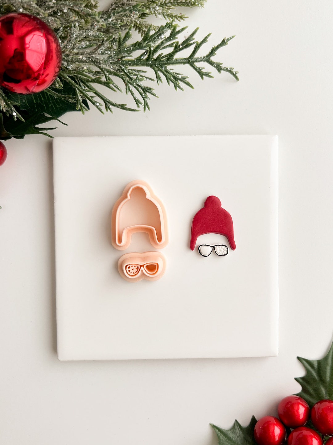 A Christmas Story Hat Set Christmas Polymer Clay Cutter Holiday Clay ...