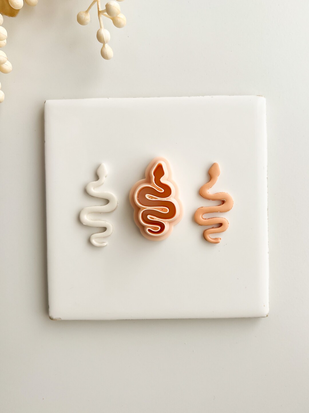 Snake Cutter mirrored Clay Cutter Set Fall Polymer Clay Cutters Fall ...