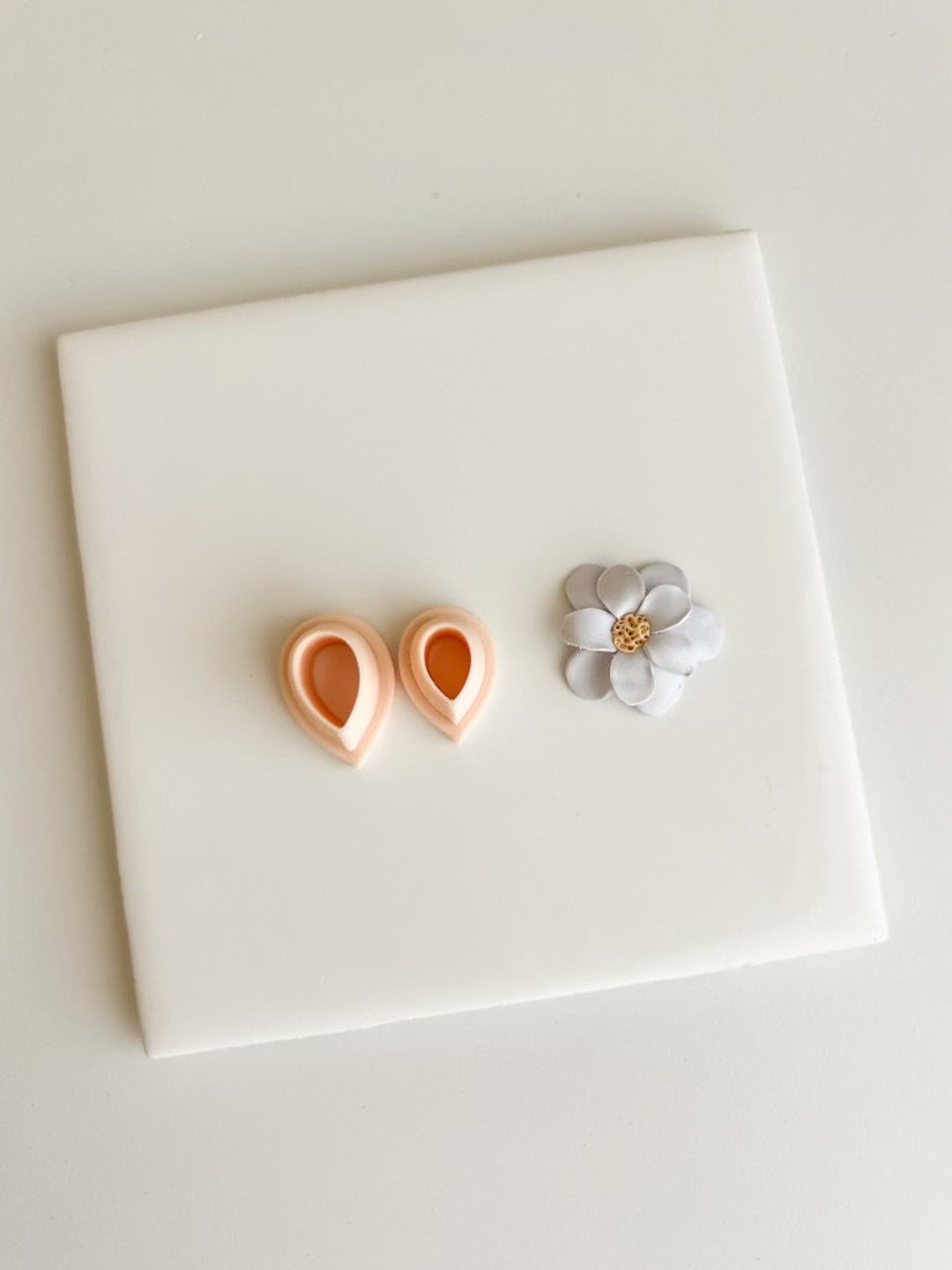 Tear Drop Flower Petal Set Micro Cutter Cottage Core Embossed Tapered ...