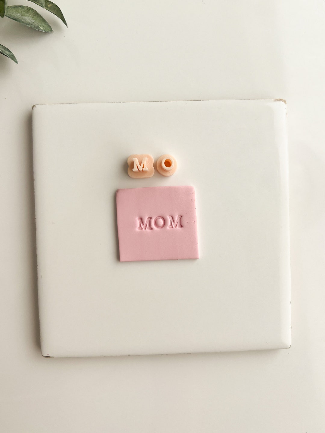 Micro Stamp MOM Letters Typewriter Font Mother's Day Stamp Spring ...