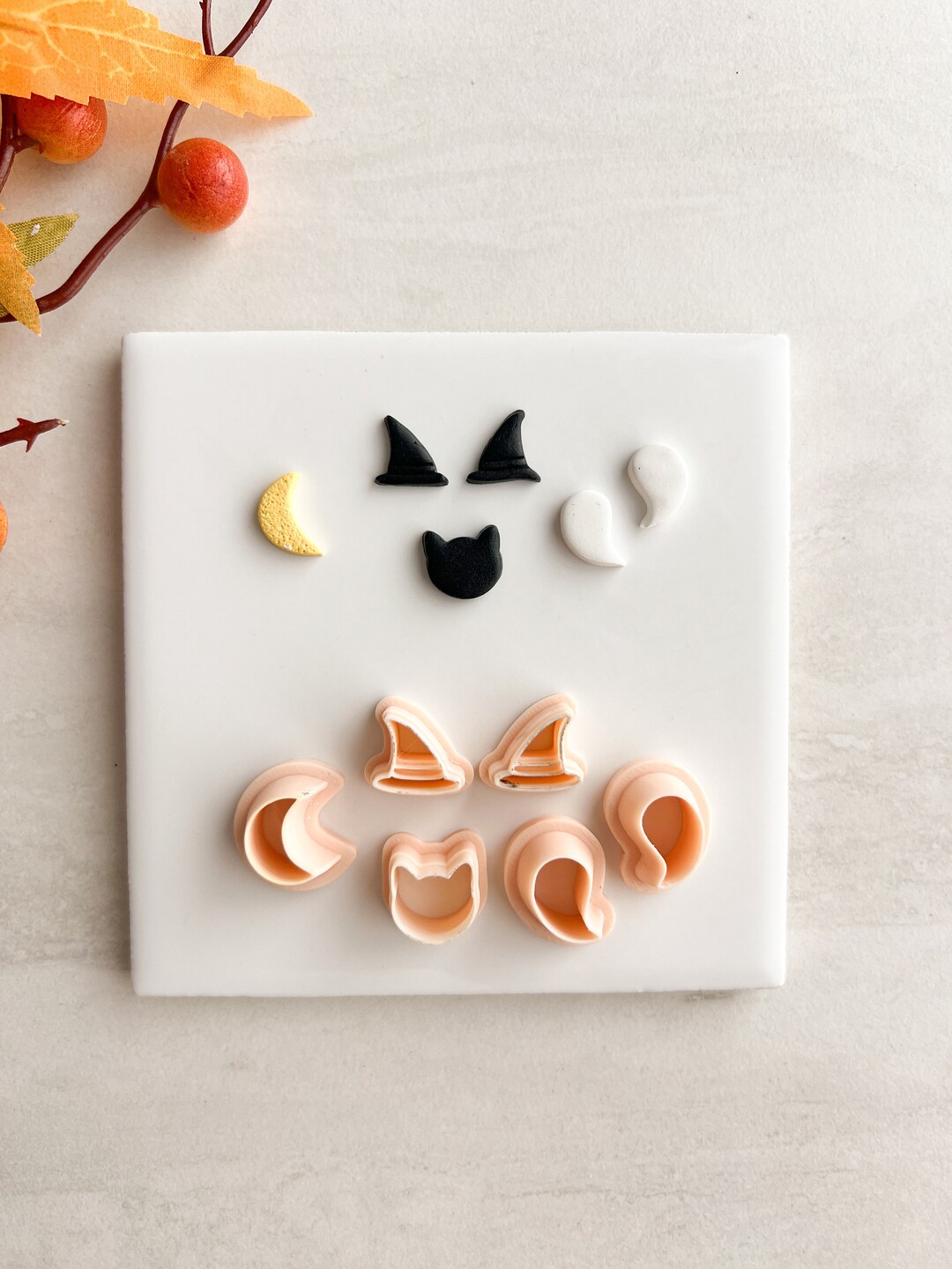 Spooky Stud Pack No. 2 4 Pieces Halloween Clay Cutter Fall Clay Cutter ...