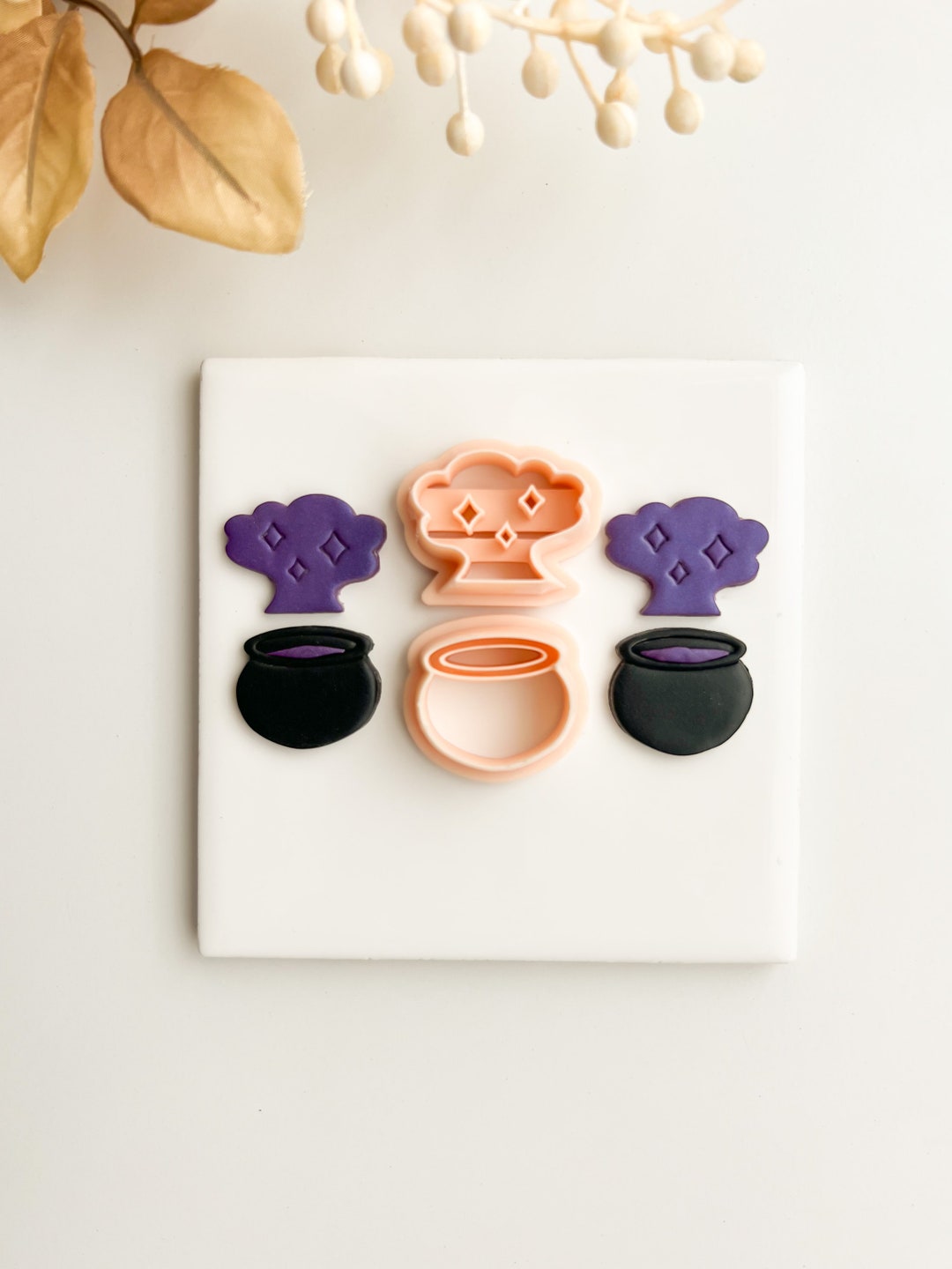 Cauldron Explosion Witch's Brew Cutter Fall Polymer Clay Cutters Spooky ...