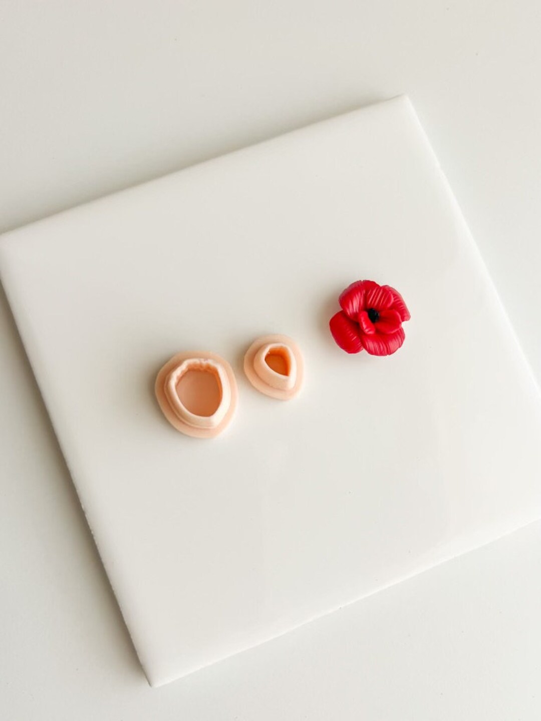 Poppy Flower Petal Set Micro Cutter Cottage Core Embossed Tapered ...