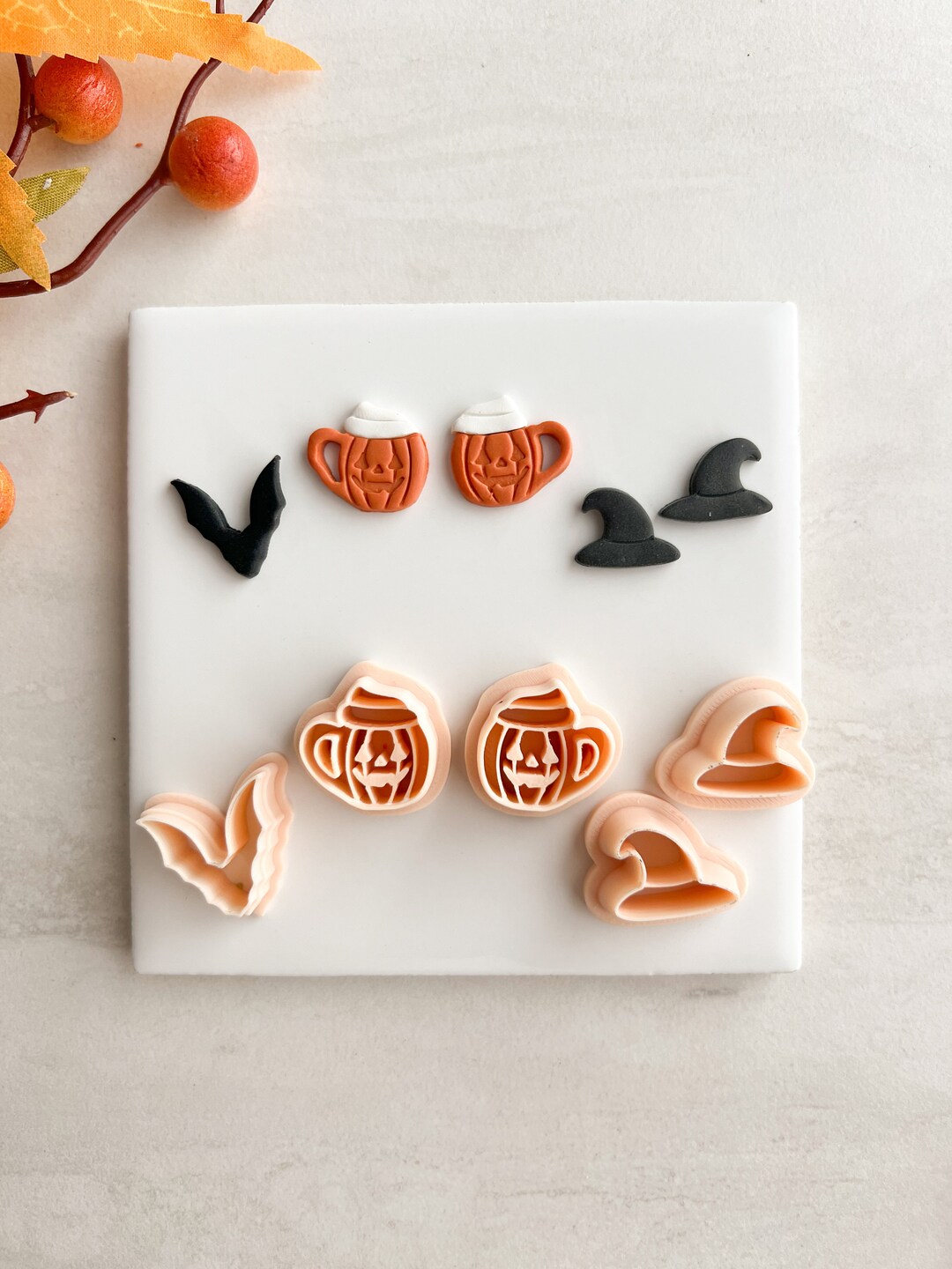 Spooky Trio Halloween Clay Cutter Fall Clay Cutter Spooky Clay Cutter ...