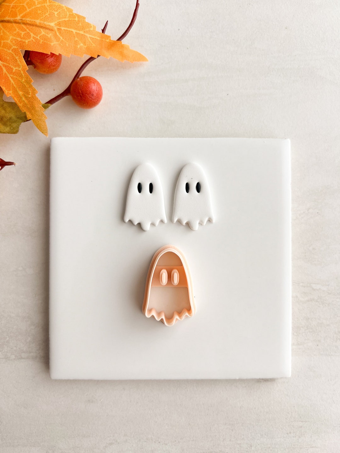 Ghost No. 15 Halloween Clay Cutter Fall Clay Cutter Spooky Clay Cutter ...