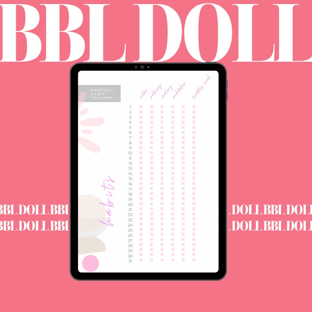 Digital Bbl Planner Bbl Supply List Planner for Bbl Surgery Organizer ...