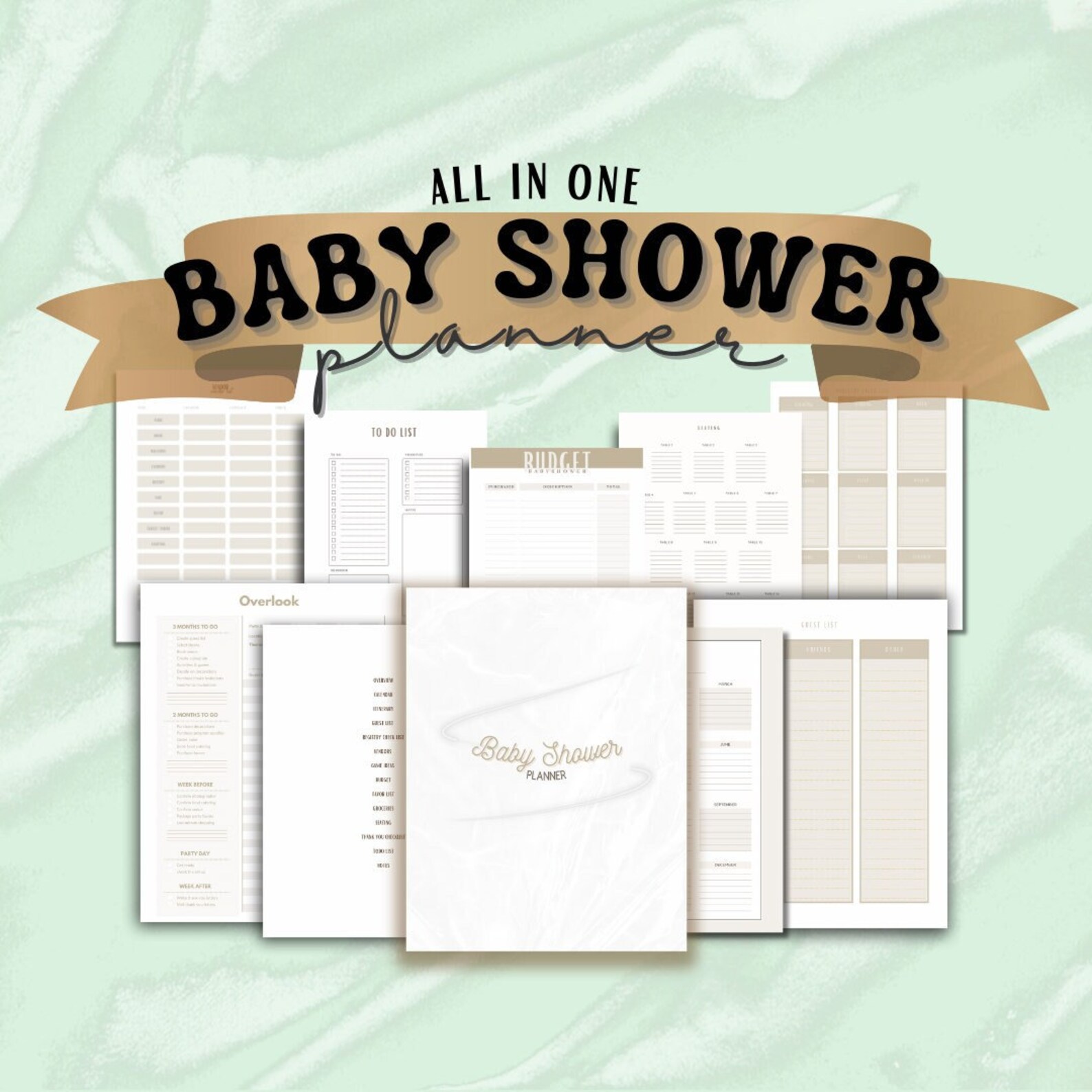 Baby Shower Planner First Baby Shower Checklist Pregnancy Checklist ...