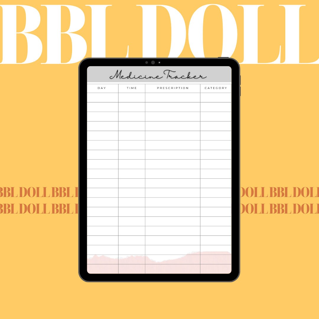 Digital Bbl Planner Bbl Supply List Planner for Bbl Surgery Organizer ...