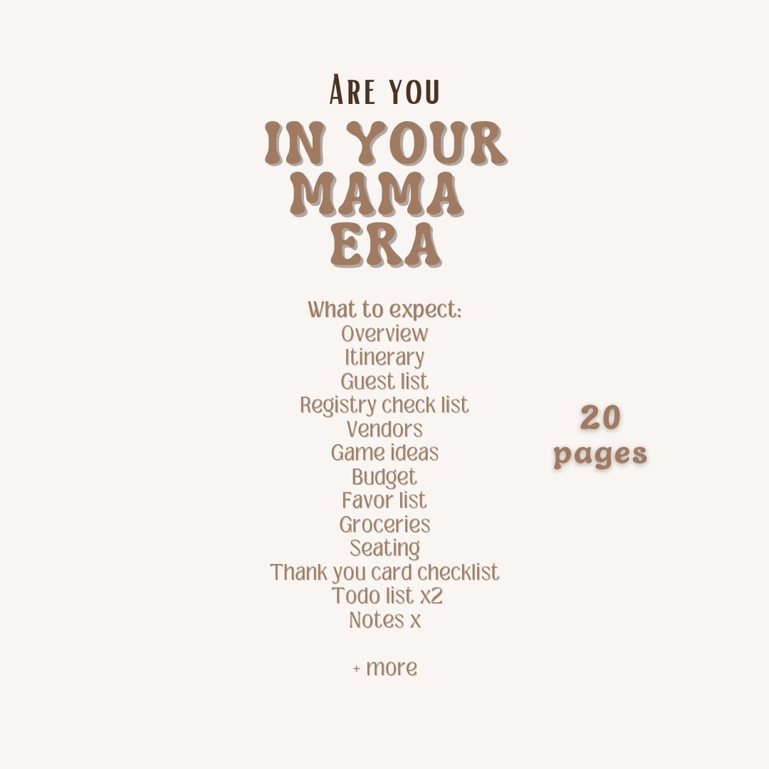 My First Baby Shower Planner First Baby Shower Checklist Pregnancy ...