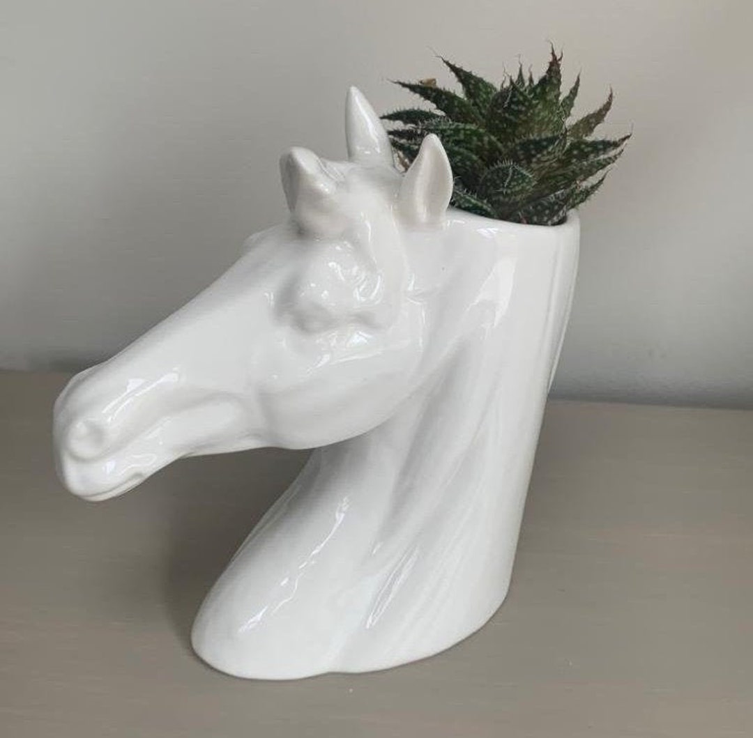 Horse Planter Pony Flower Pot Horse Riding Accessories Equestrian ...