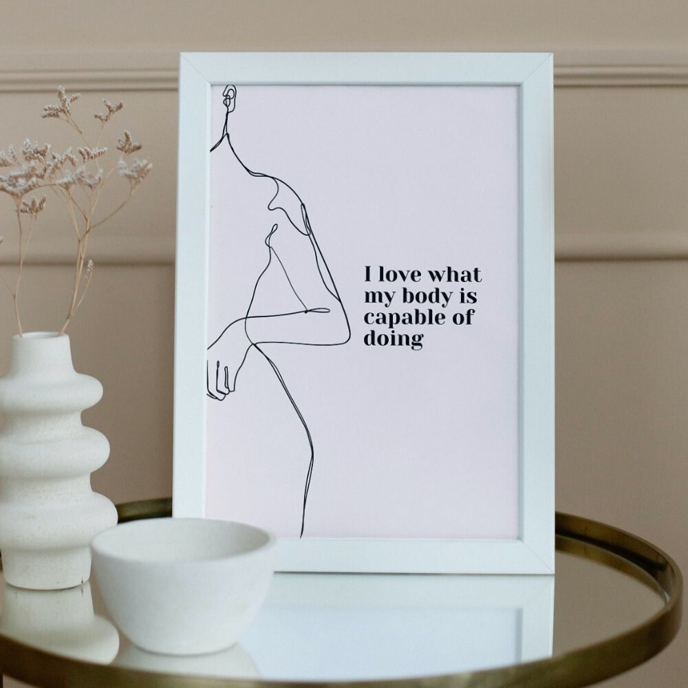 Positive Affirmations Self-love Quotes Printable Home Decor Body ...