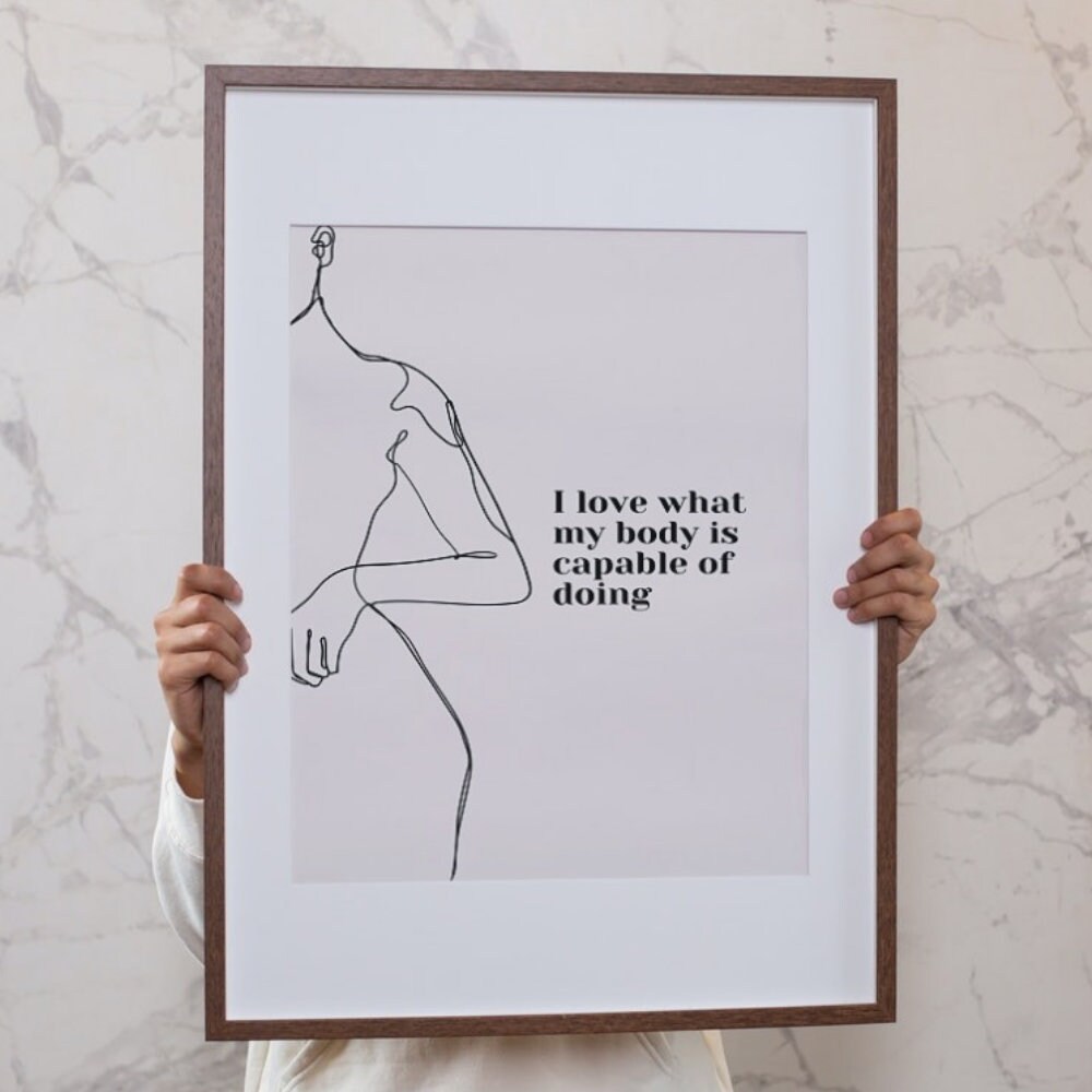 Positive Affirmations Self-love Quotes Printable Home Decor Body ...