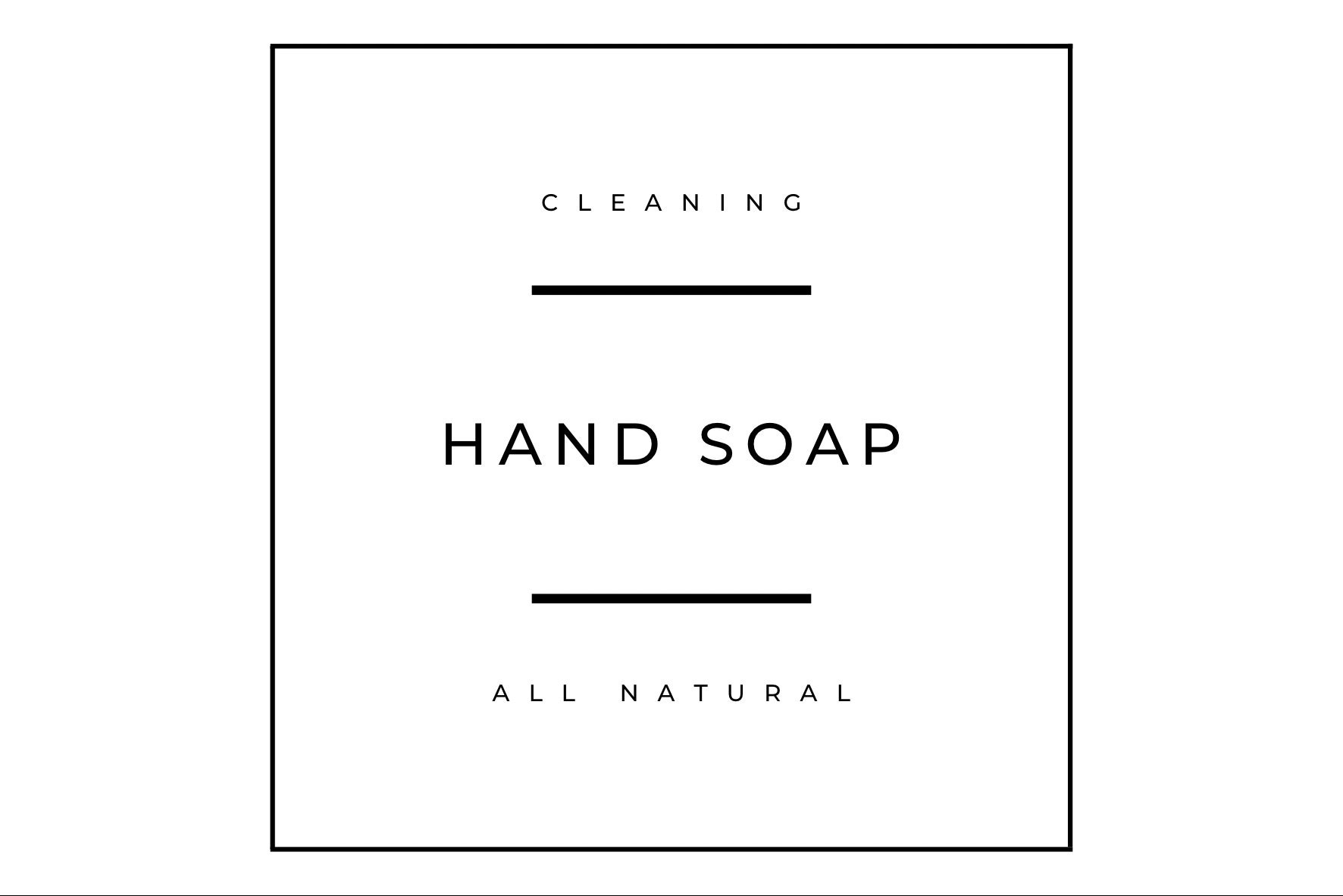 Hand Soap Sticker - Etsy