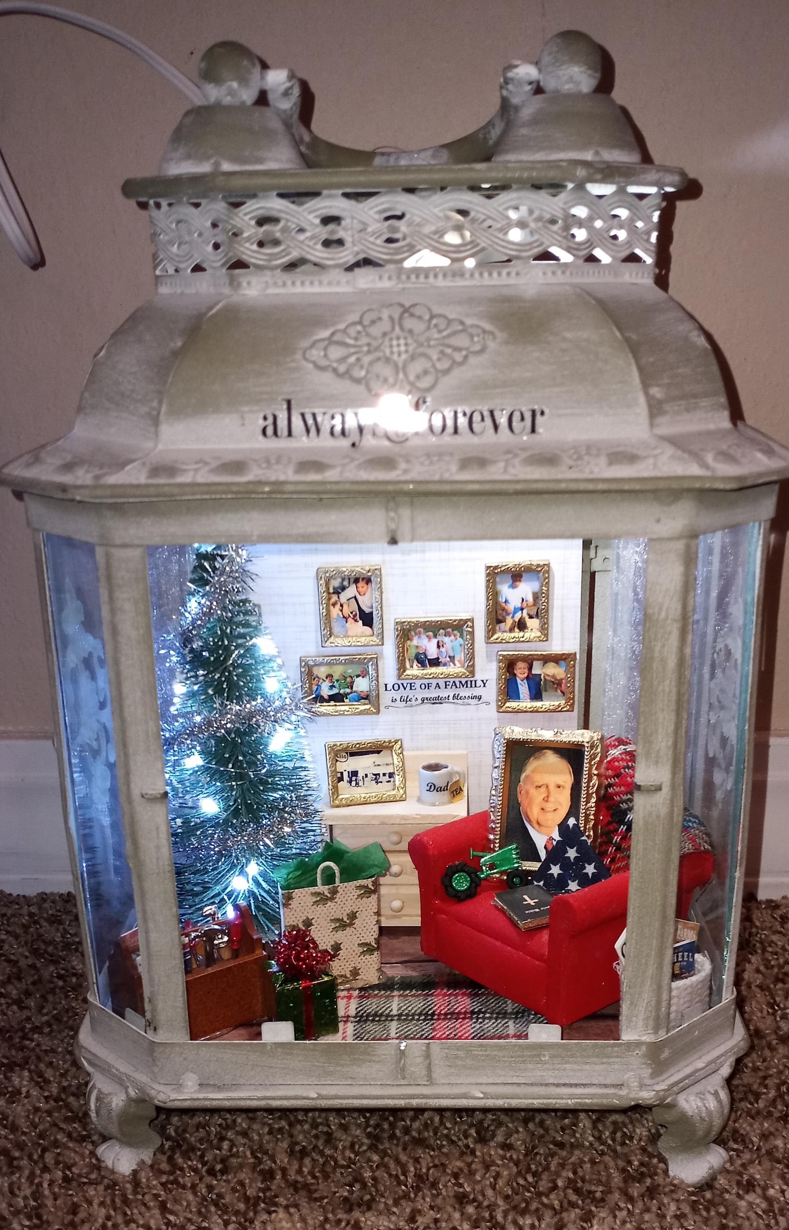 Custom Celebration of Life Christmas for One Lantern – Personalized ...