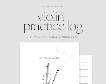Weekly Practice Log Printable Music Practice Sheet Music - Etsy