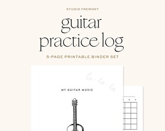 Music Practice Log | PDF Printable Music Practice Checklist | Printable ...