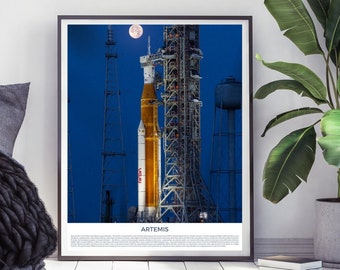 Sls Rocket Poster - Etsy